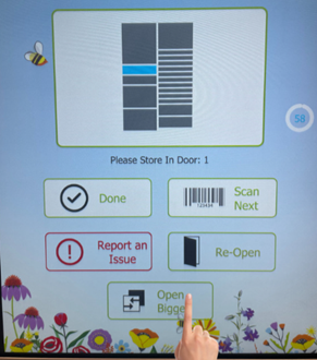 How do I send or return a UPS parcel from a OOHPod locker?