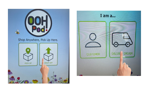 How to drop off a parcel using an OOH-ID
