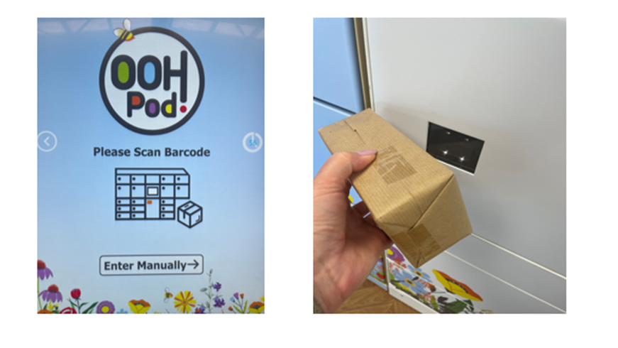 How to drop off a parcel using an OOH-ID
