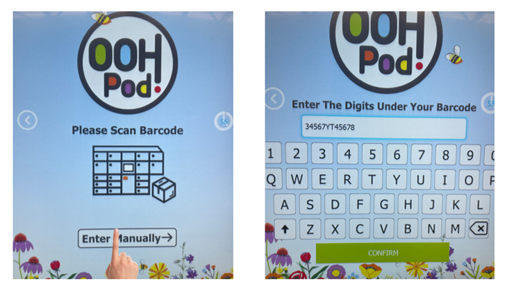 How to drop off a parcel using an OOH-ID
