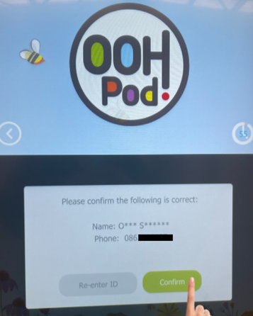 How to drop off a parcel using an OOH-ID